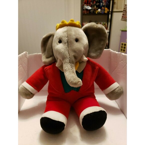 Gund | Toys | Vintage Plush Babar The Elephant 4 By Gund 1988 Stuffed ...